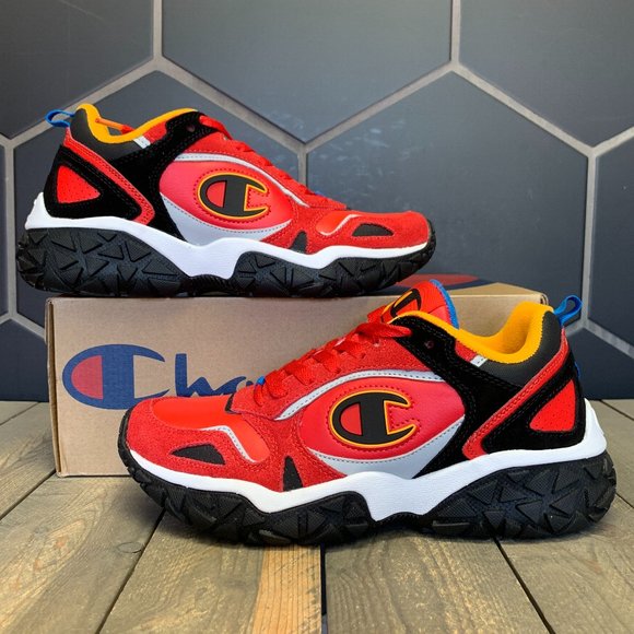 Champion | Shoes | New W Box Champion Tank Trak Red Black Chunky Sporty ...